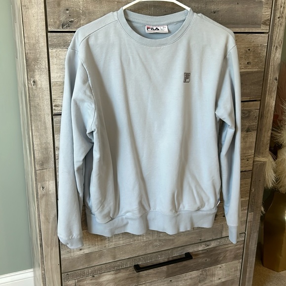 Fila | Tops | Baby Blue Fila Crewneck | Poshmark
